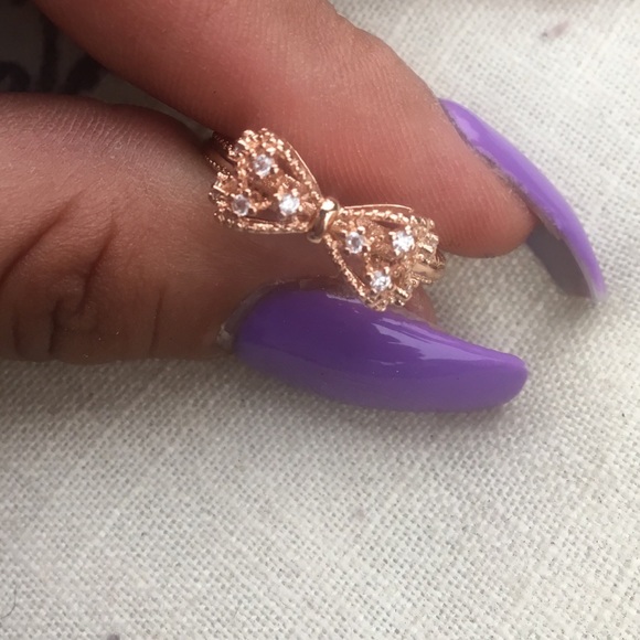 Jewelry | Rose Gold Bow Ring | Poshmark